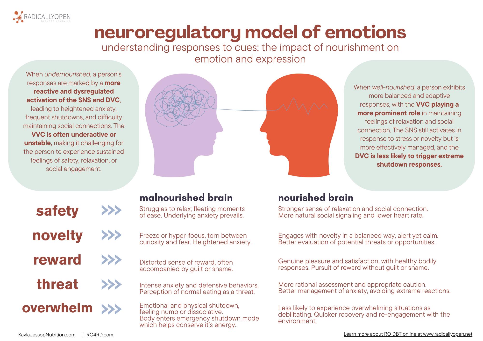 RO DBT for Eating Disorders Neuroregulatory Model of Emotions - Etsy
