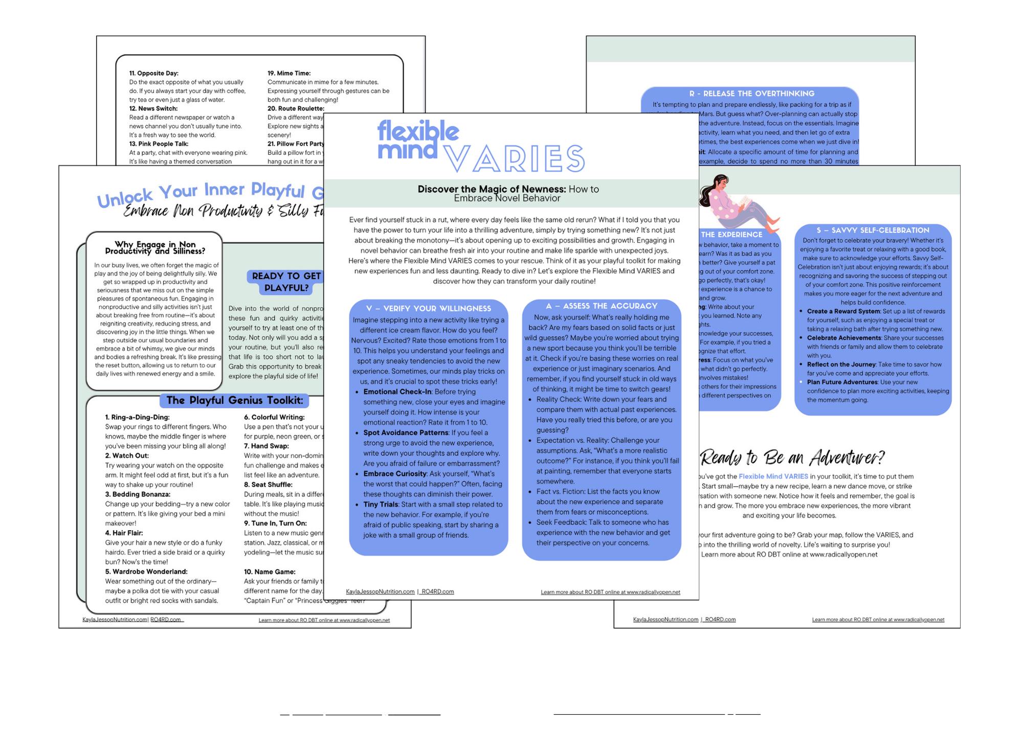 RO DBT Worksheets (flexible Mind VARIES) - Etsy