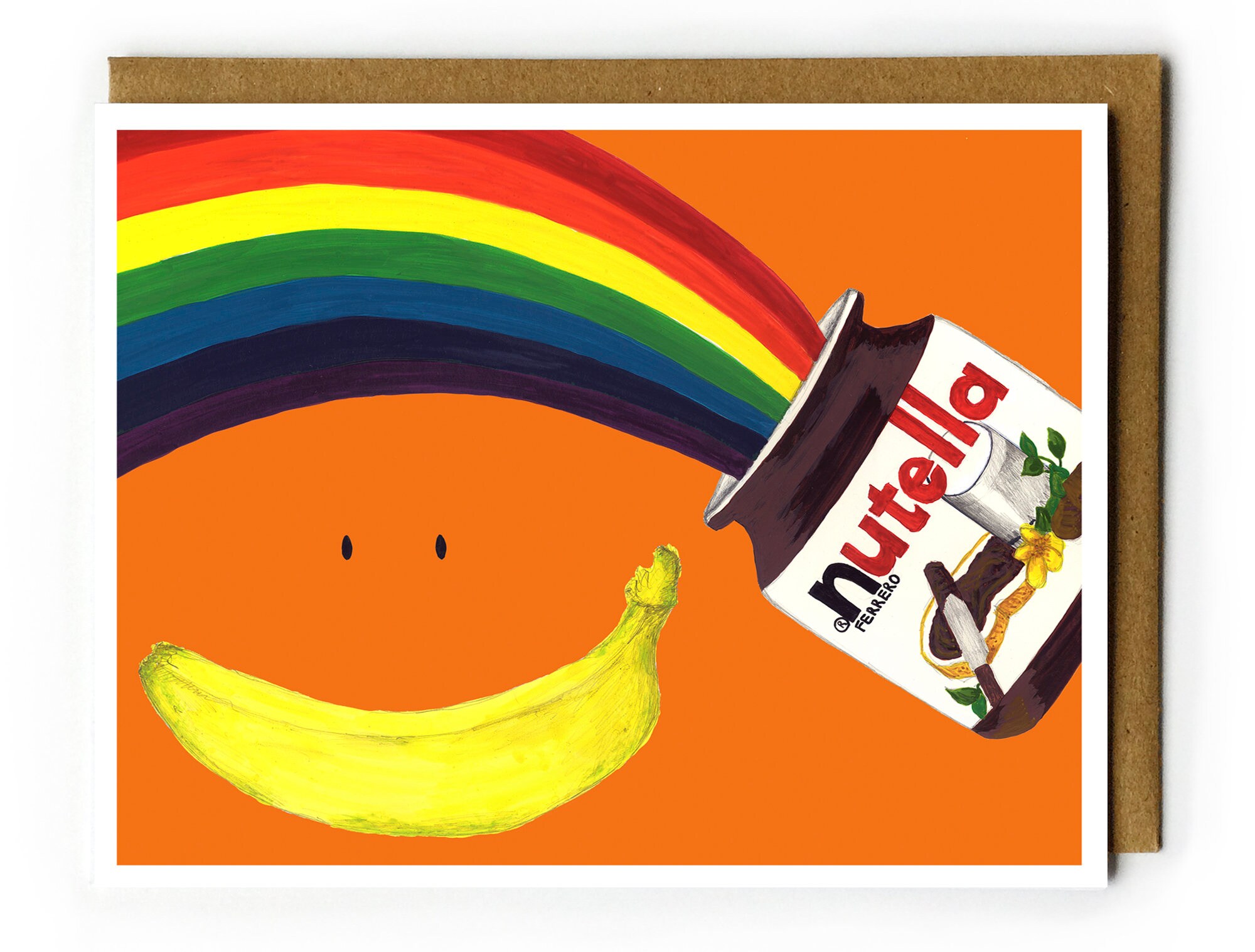 Nutella Birthday Card Fun Card for BFF, Nutella Lover, Cute Birthday ...