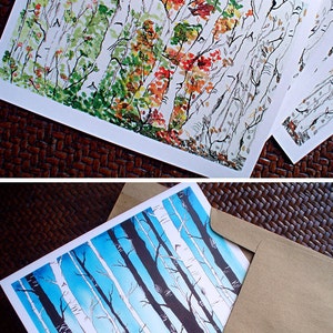 Boxed Gift Card Set | Blank Nature Cards, Forest Artwork - Etsy