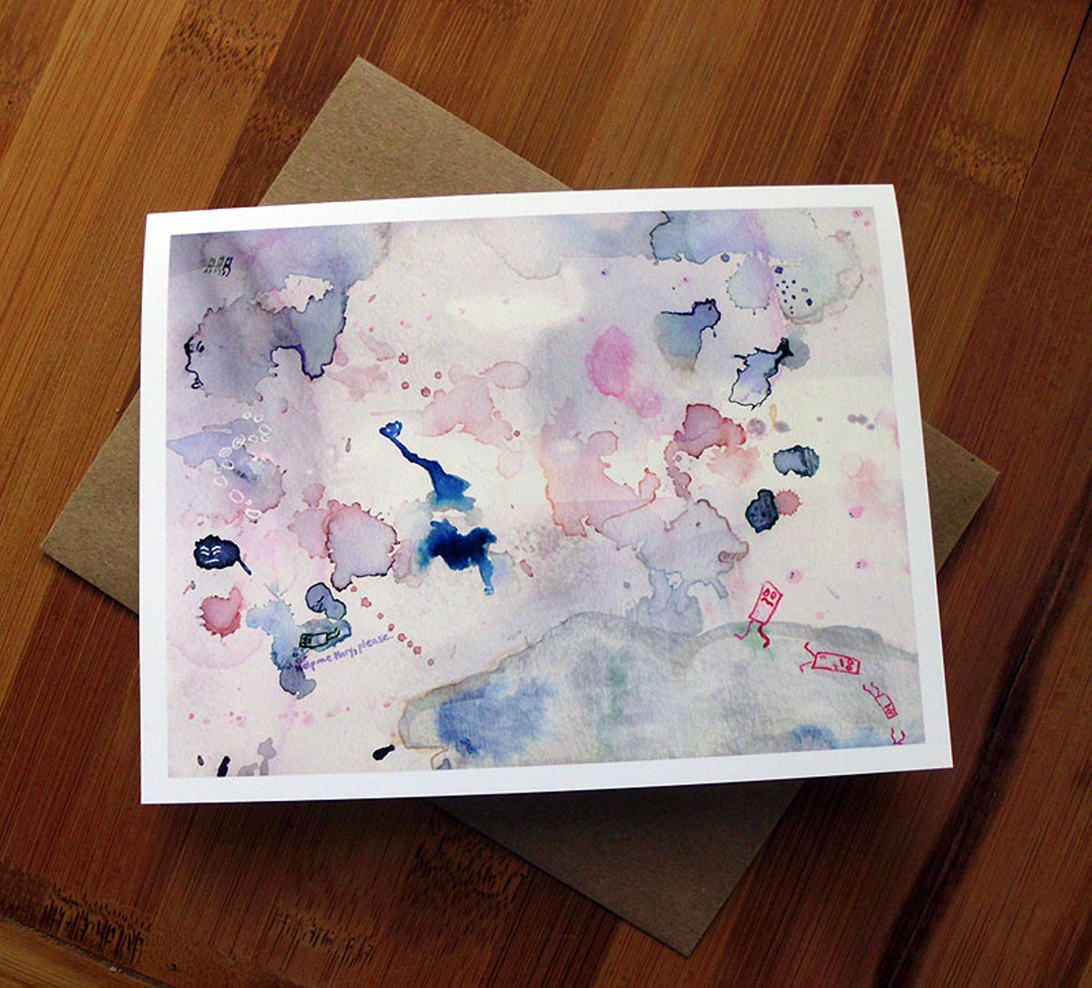 Abstract Art Greeting Cards: Mixed Notecard Set - Etsy