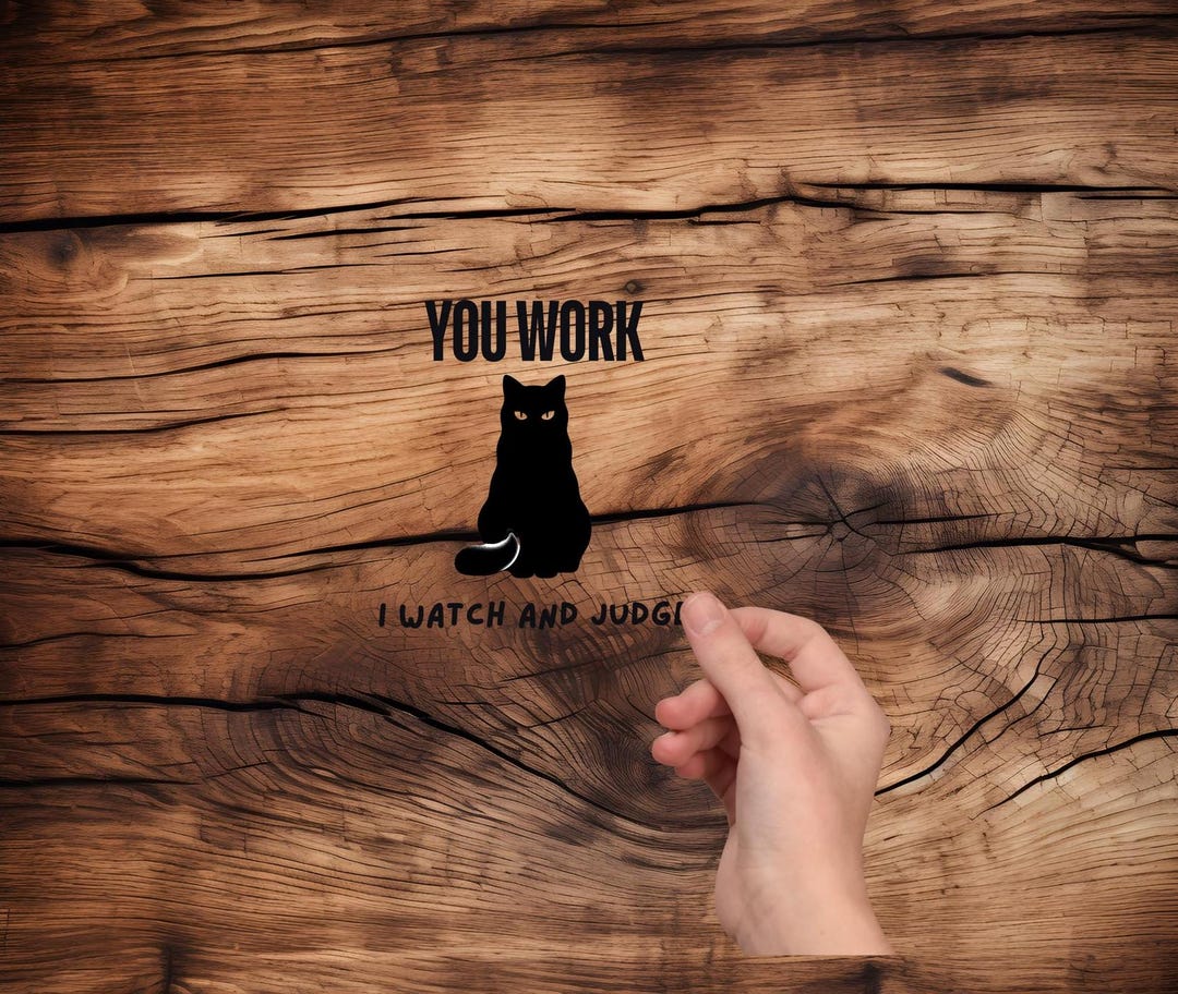 Cat Stickers Funny Sticker Judging Meme Sticker Laptop Sticker Cat ...