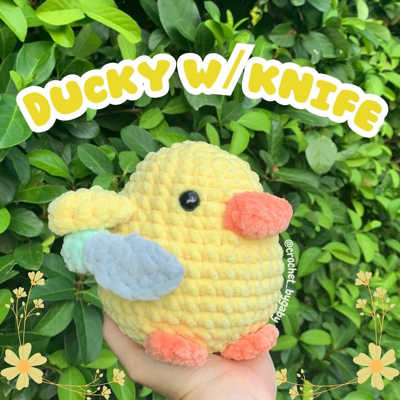 Crochet Ducky With Knife - Etsy