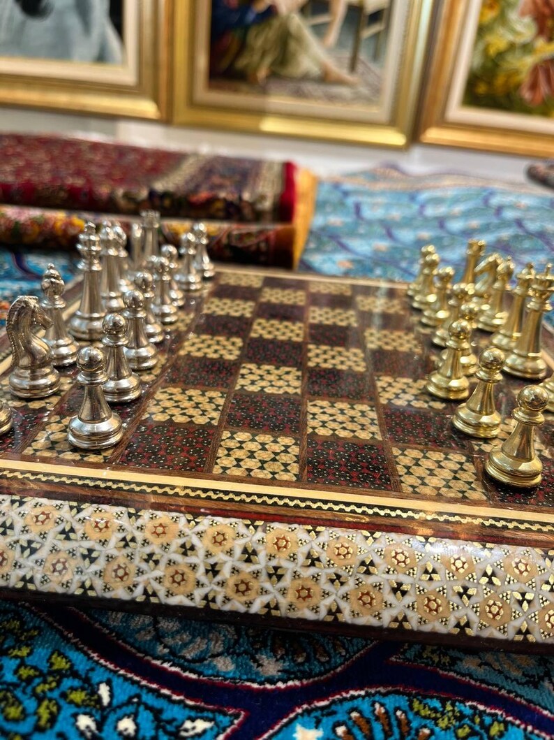 Khatam Handmade Chess Set - Etsy