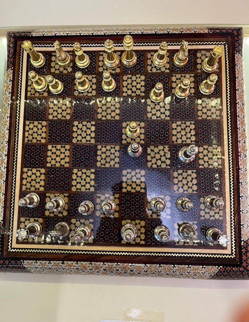 Khatam Handmade Chess Set - Etsy