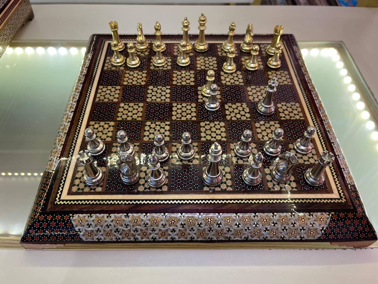 Khatam Handmade Chess Set - Etsy