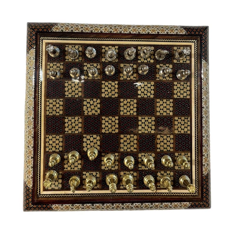 Khatam Handmade Chess Set - Etsy