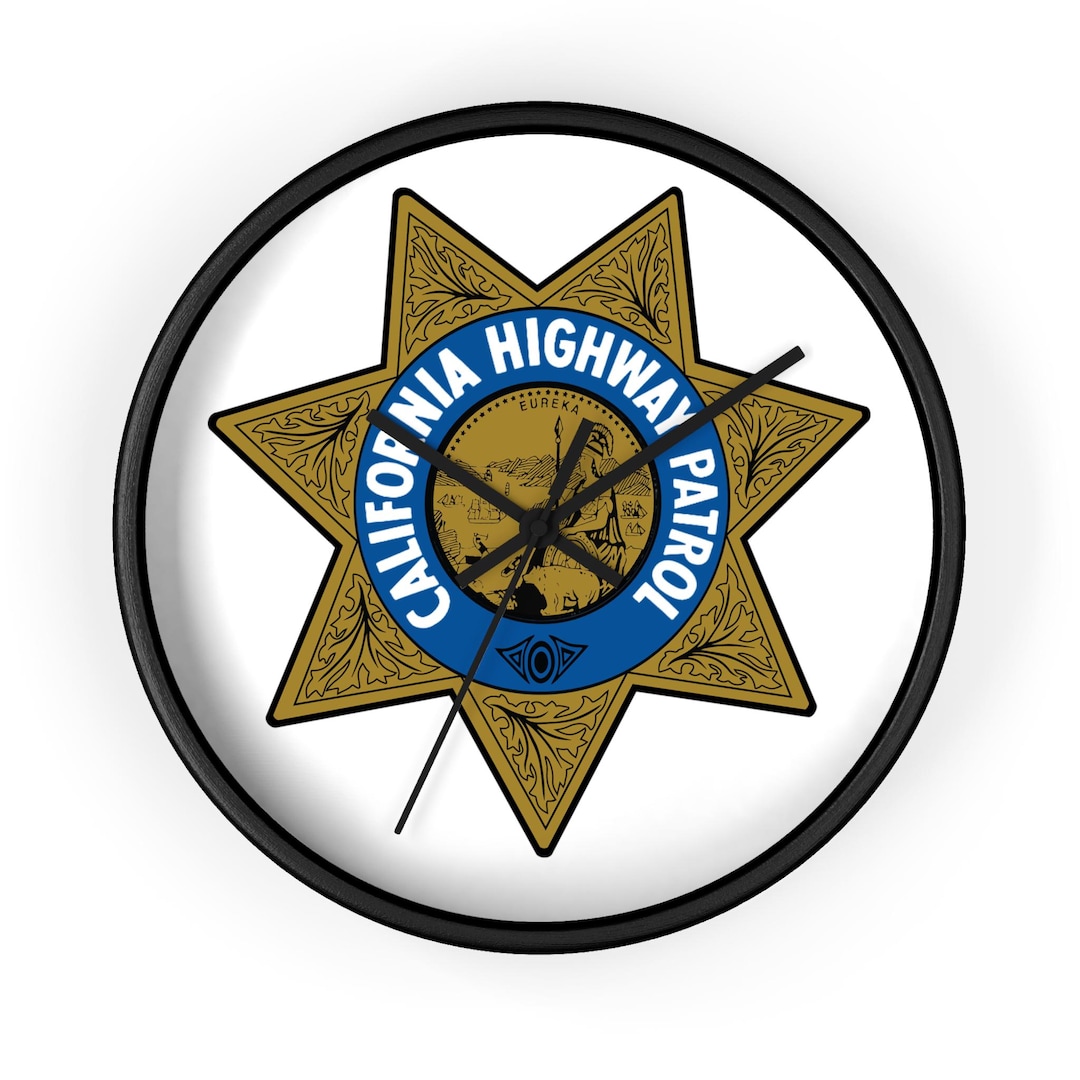 Chips TV Show Inspired CHP Logo Wall Clock - Retro California Highway ...