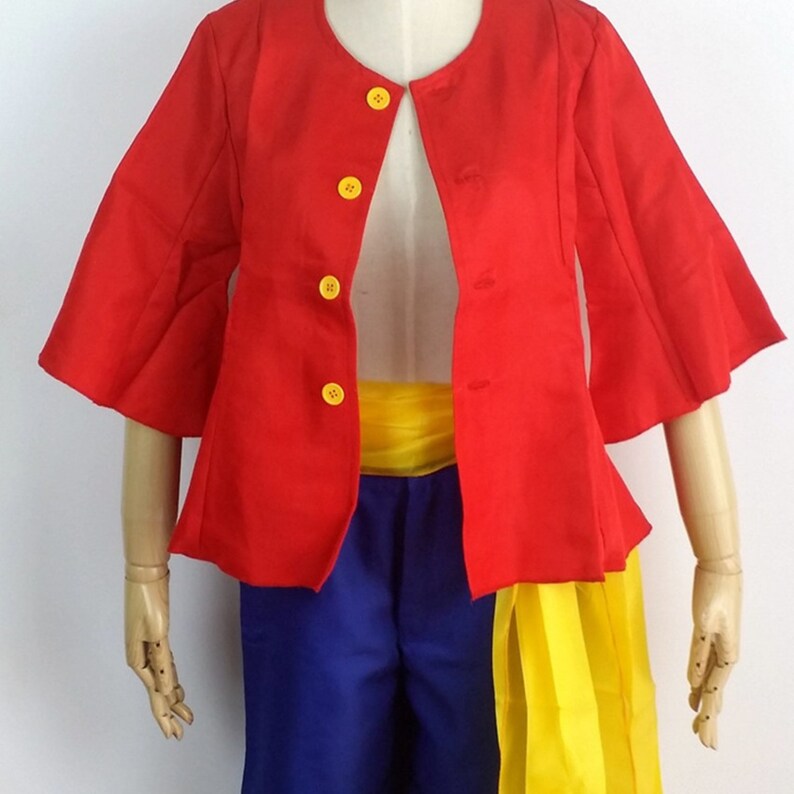 Ultimate Monkey D. Luffy Cosplay Costume One Piece Anime Pirate Costume ...