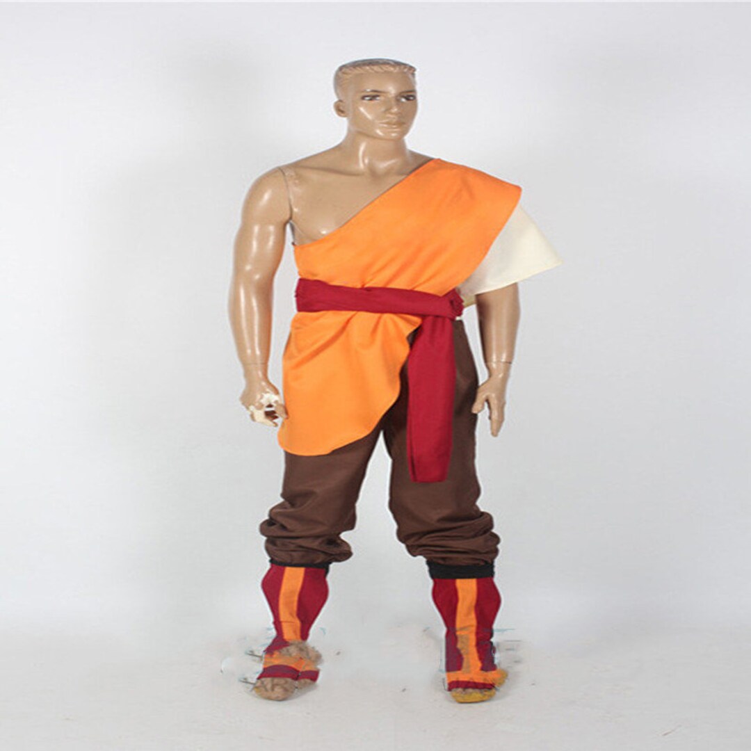 Avatar Aang Cosplay Anime Costume the Last Airbender Outfit for ...