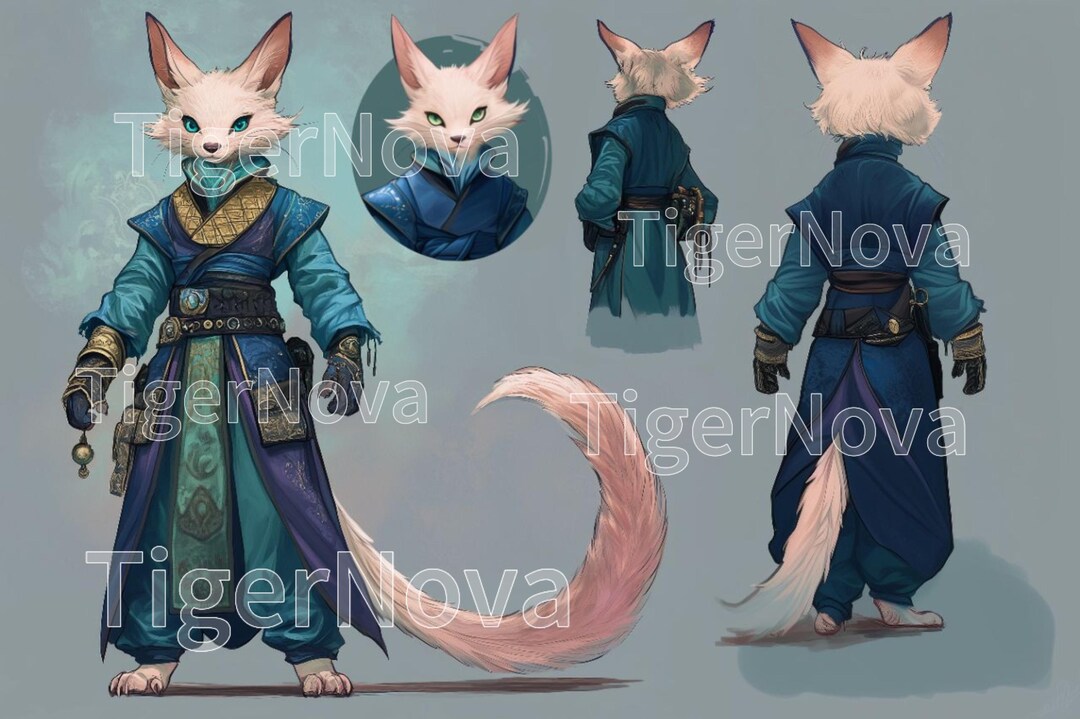 Arctic Fox Furry Adopt OC Dnd - Etsy