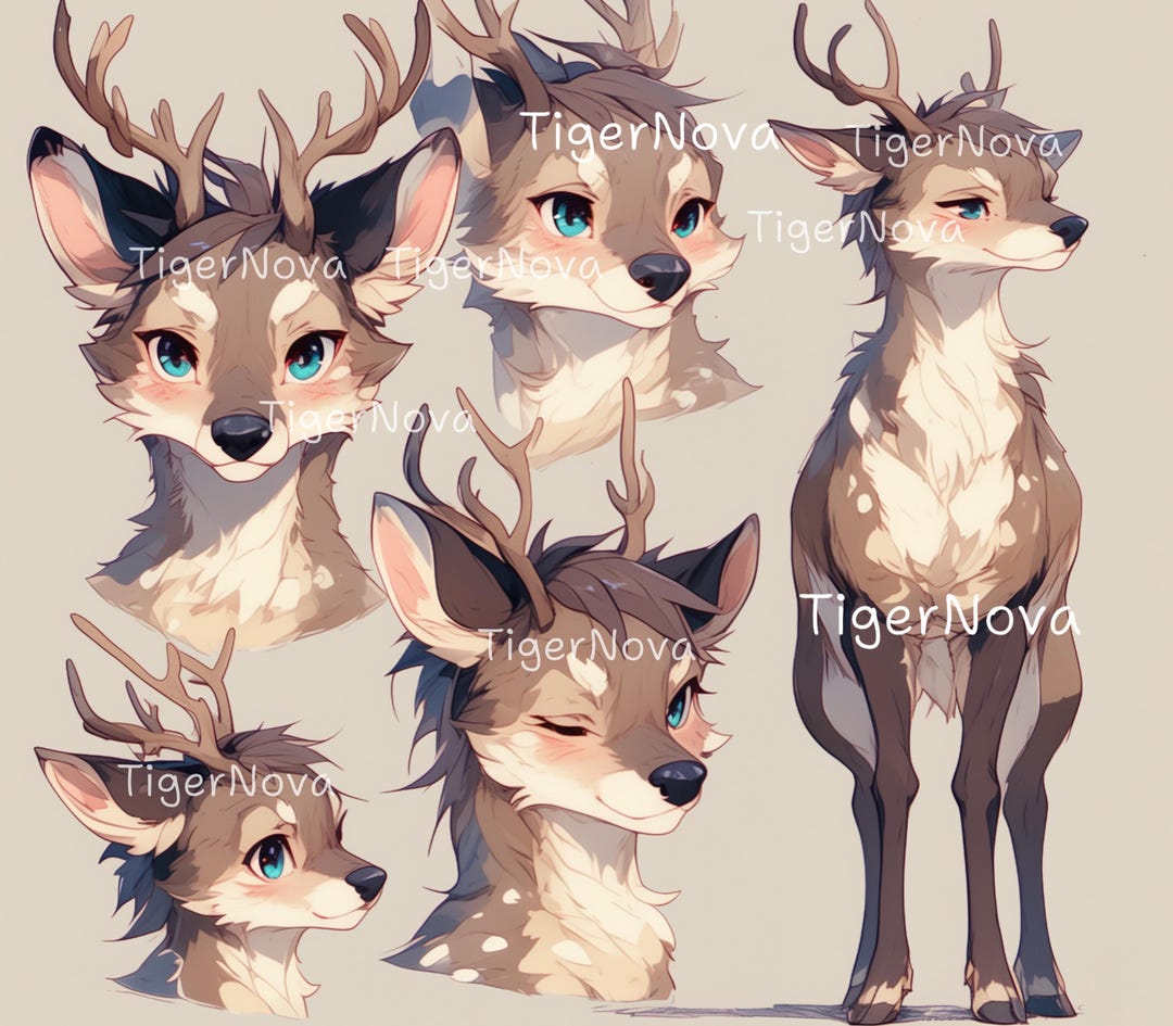 Furry Feral Deer Adopt - Etsy