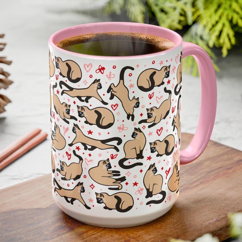 Siamese Cat Mug - Etsy