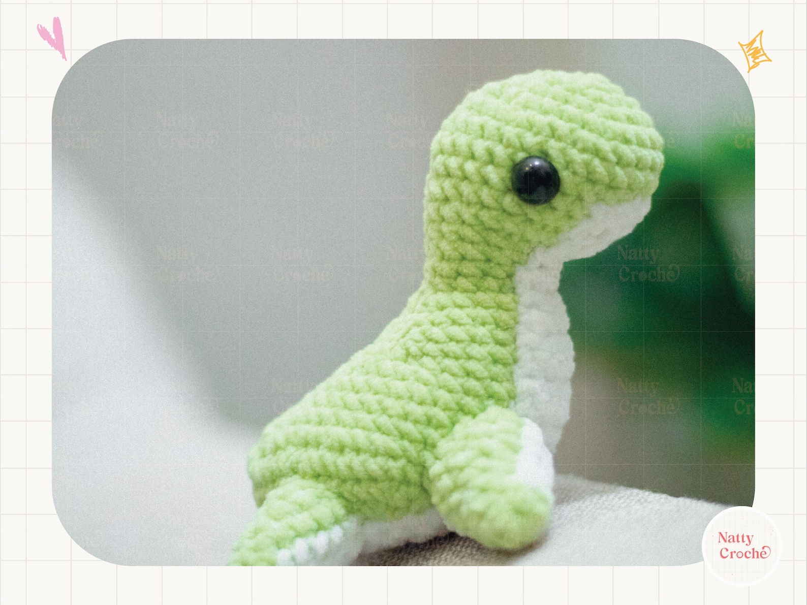 Baby Nessie Apex Inspired Crochet Pattern , Amigurumi Design Pattern ...