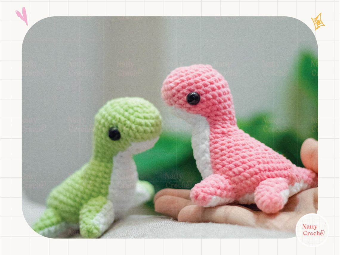 Baby Nessie Apex Inspired Crochet Pattern , Amigurumi Design Pattern ...