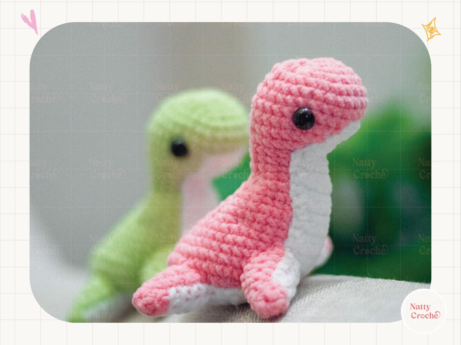 Baby Nessie Apex Inspired Crochet Pattern , Amigurumi Design Pattern ...