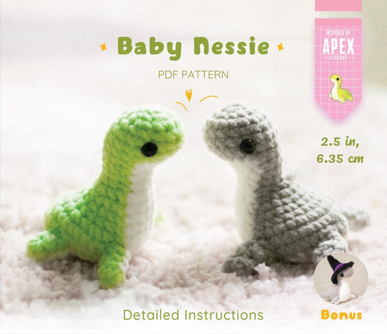 Nessie Apex Legends Crochet Pattern, Amigurumi Design Pattern PDF, Baby ...