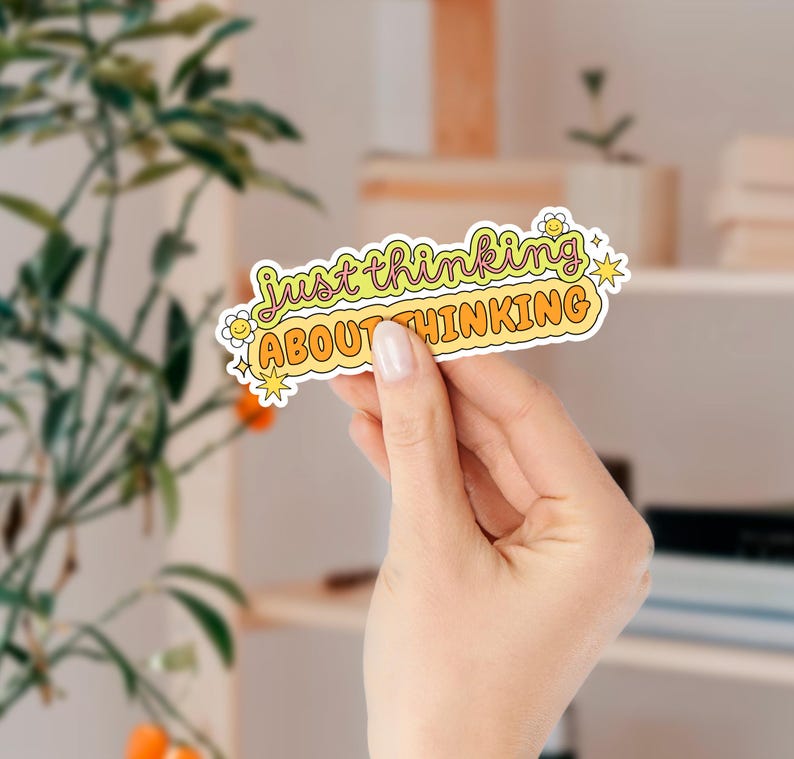 Just Thinking About Thinking PNG SVG | Overthinking, Funny ...