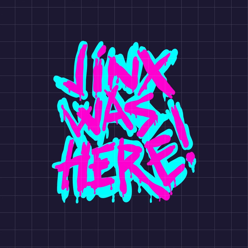 Jinx Graffiti Arcane Png Svg Clipart, League of Legends Hand Drawn ...