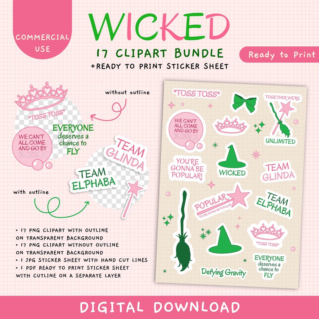 Wicked the Musical Movie PNG Clipart, Team Elphaba, Team Glinda Png ...