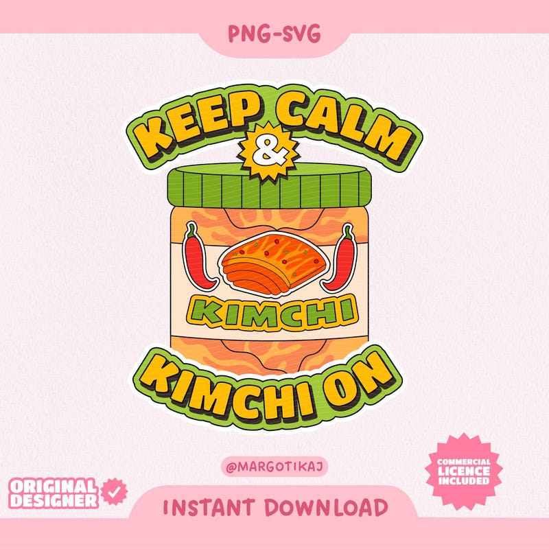 Kimchi Sticker - Etsy