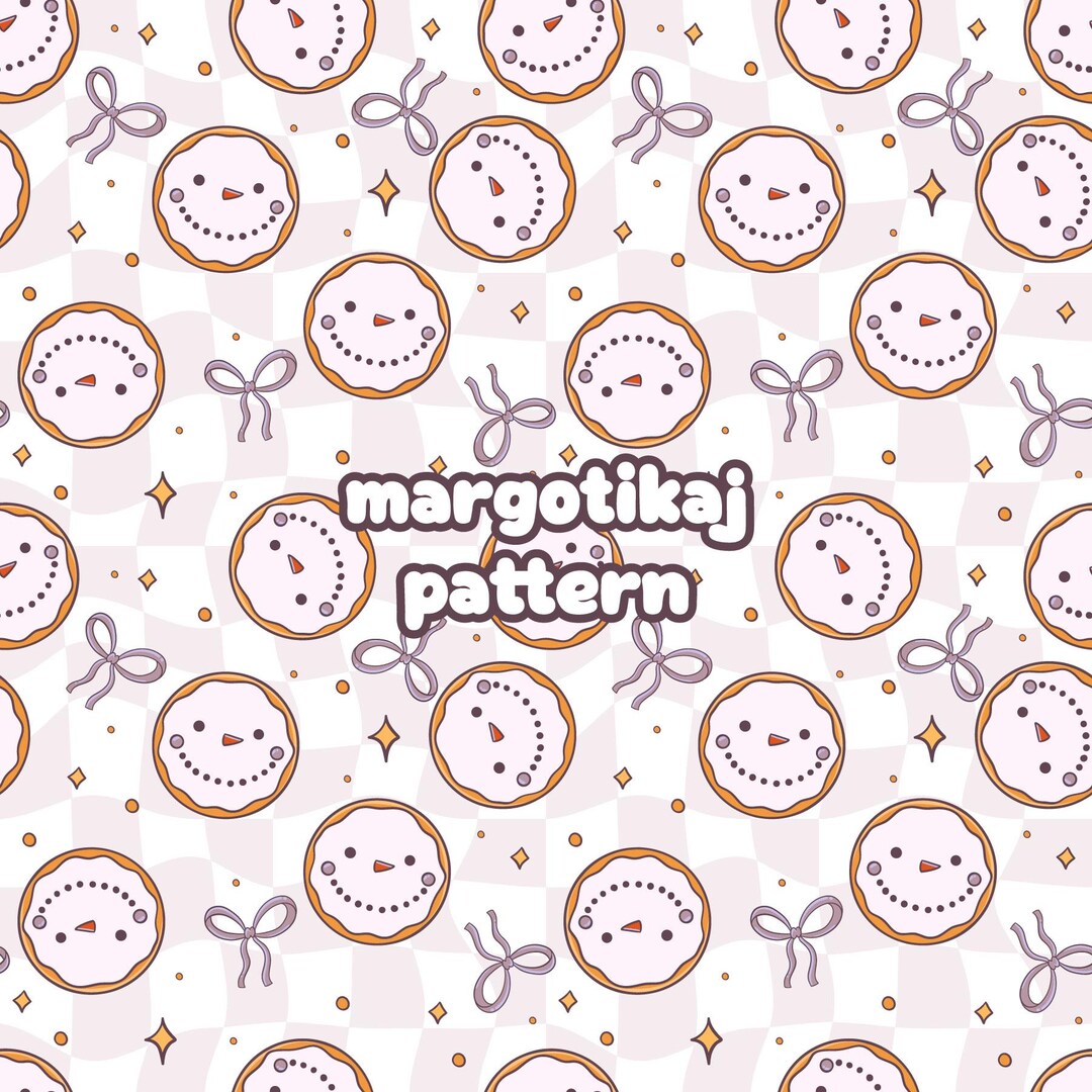Snowman Gingerbread Cookie Seamless Digital Paper, Christmas Seamless ...