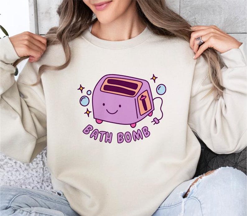 Toaster Bath Bomb Clipart: Dark Humor PNG SVG for Stickers (commercial ...
