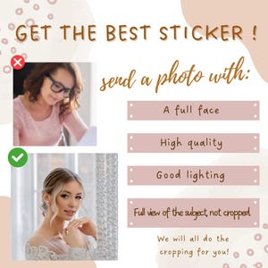 Custom Face Decal, Picture Stickers From Photo, Photo Sticker, Face ...