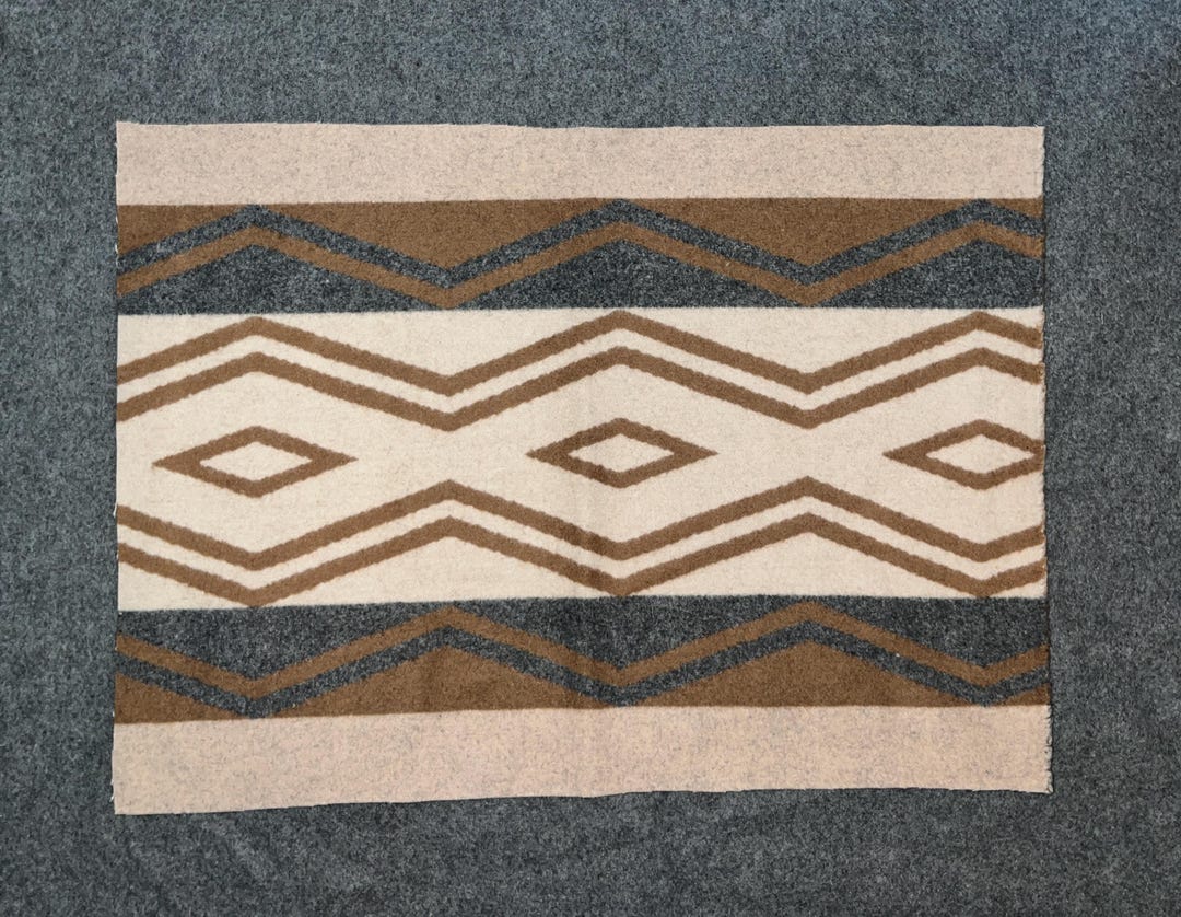 Collector Pendleton Wool Remnants, Southwest Inspired Geometric, Rare ...
