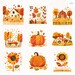 Watercolor Pumpkin Fall Season Clipart, Fall and Autumn Season, Cozy ...