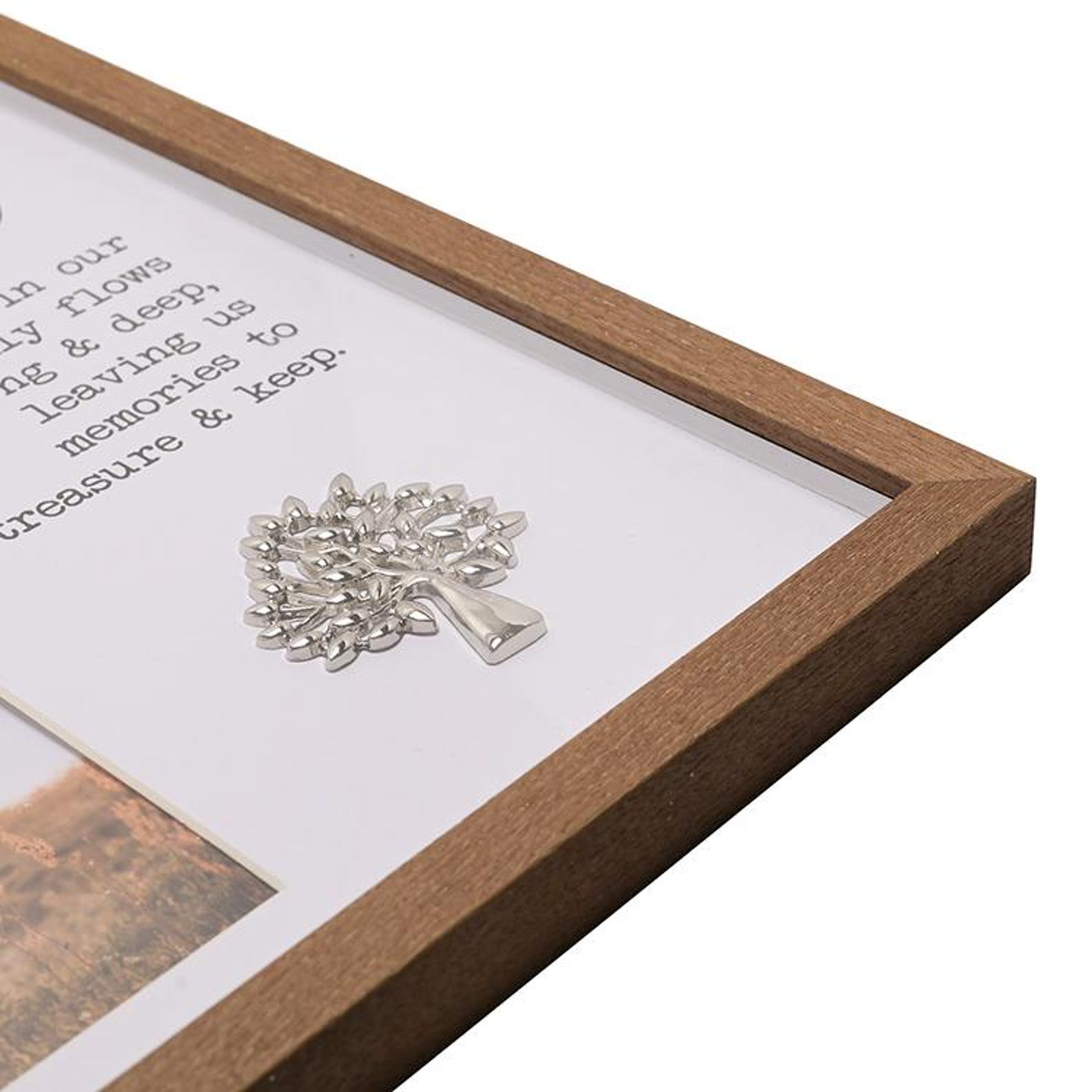 Wooden Collage Multi Photo Frame Real Wood Picture Frame Dark Wood ...