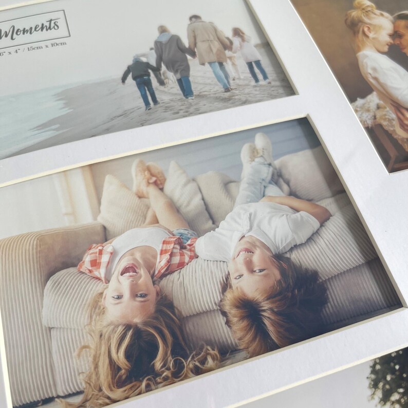 Wooden Collage Multi Photo Frame Real Wood Picture Frame Dark Wood ...