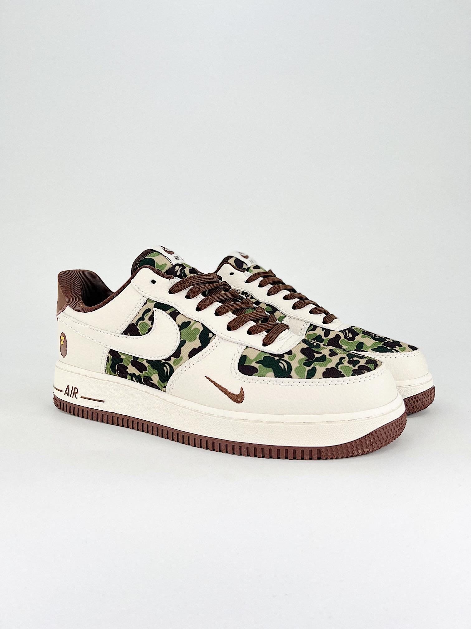 Custom Air Force 1'07 Low Camouflage Color Handmade Painted Sneakers - Etsy