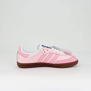 Custom Samba Sneakers, Custom Pink Color Shoes Hand-painted Pattern ...