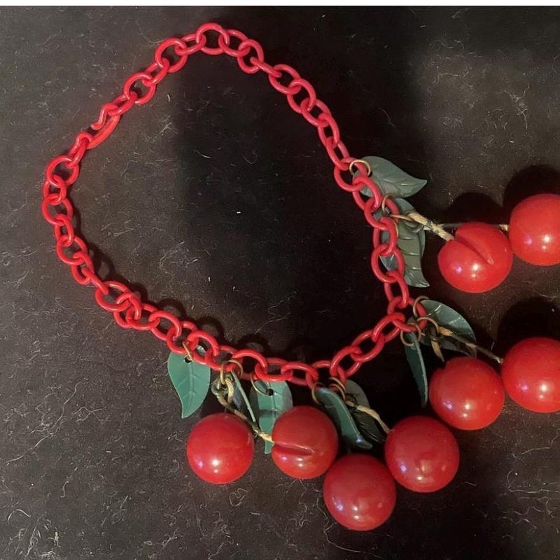 Cherry Red Bakelite - Etsy