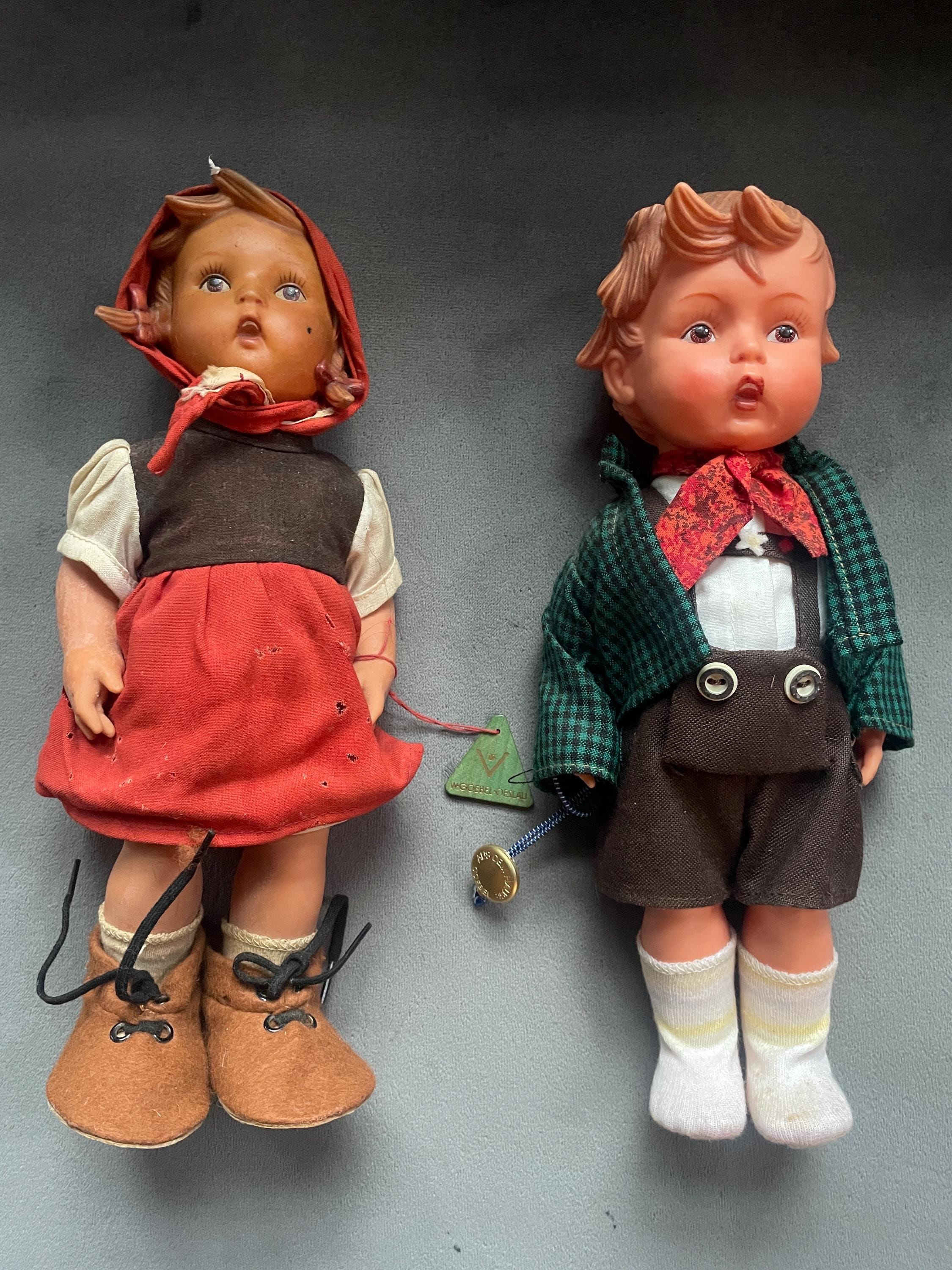 Goebel Vinyl Dolls Hummel Hansel and Gretel 11” Germany Vintage - Etsy