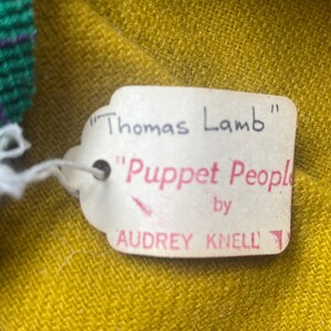 Vintage Puppet People Hand Puppet by Audrey Knell of Thomas Lamb - Etsy