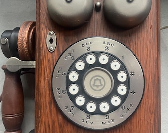 1960s Western Electric Rotary Wall Phone Landline Telephone Vintage Retro Antique Made in USA ...