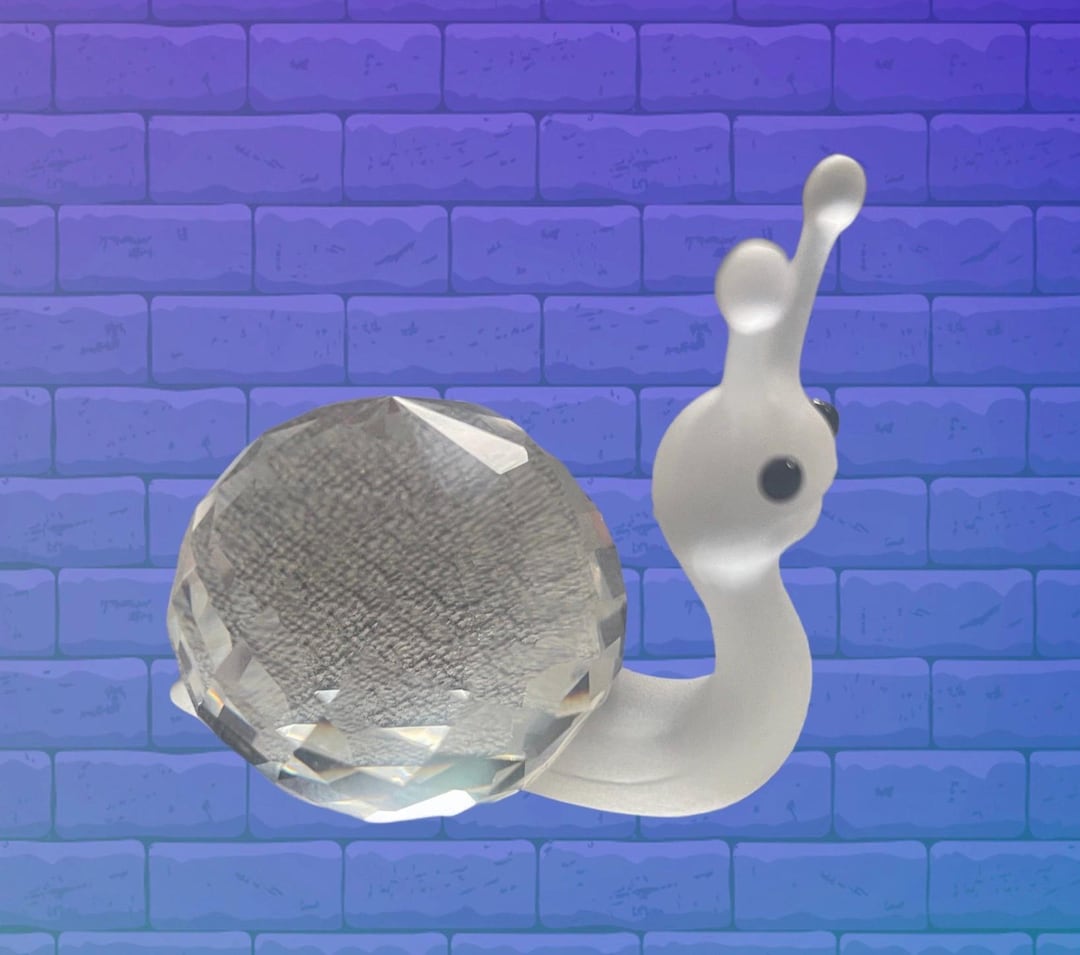 Swarovski Crystal Snail - Etsy
