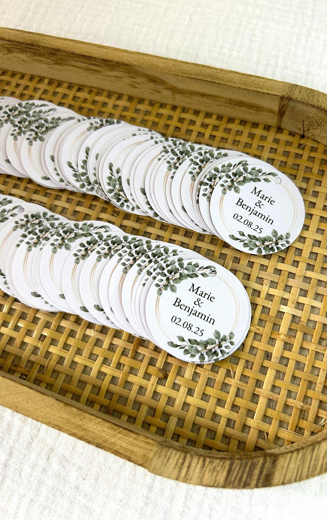 Round Self-adhesive or Perforated Labels - Personalized Round Labels ...