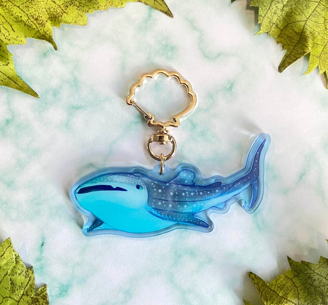 Whale Shark Acrylic Keychain | Wildlife Ocean Nature Charm | 3 Inch ...