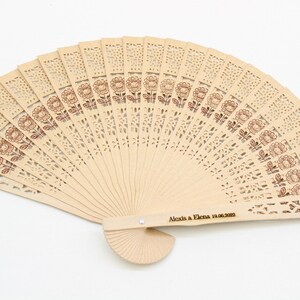Bulk Personalized Wedding Fans, Wedding Favors for Guests Custom Hand ...
