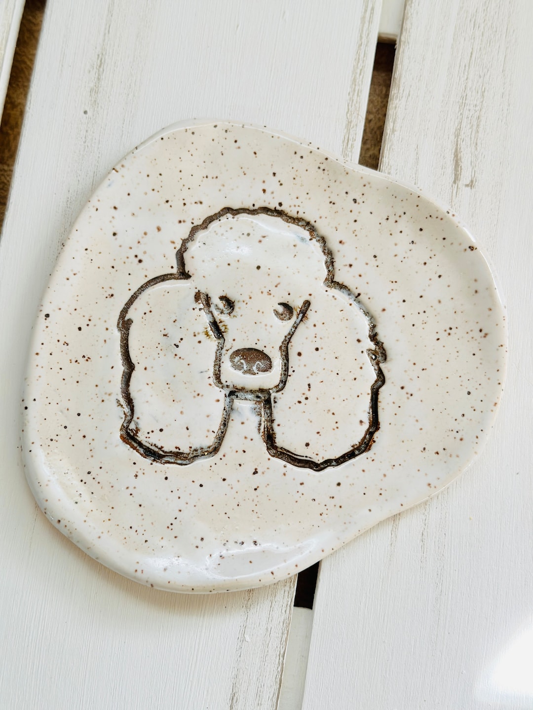 Poodle Gifts, Ceramic Plate With Standard Poodle Dog, Miniature Poodle ...