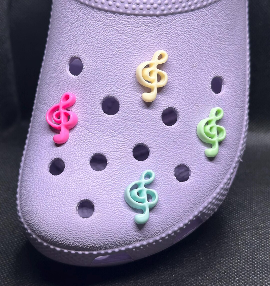 Cute Treble Clef Musical Note Croc Charms - Etsy UK