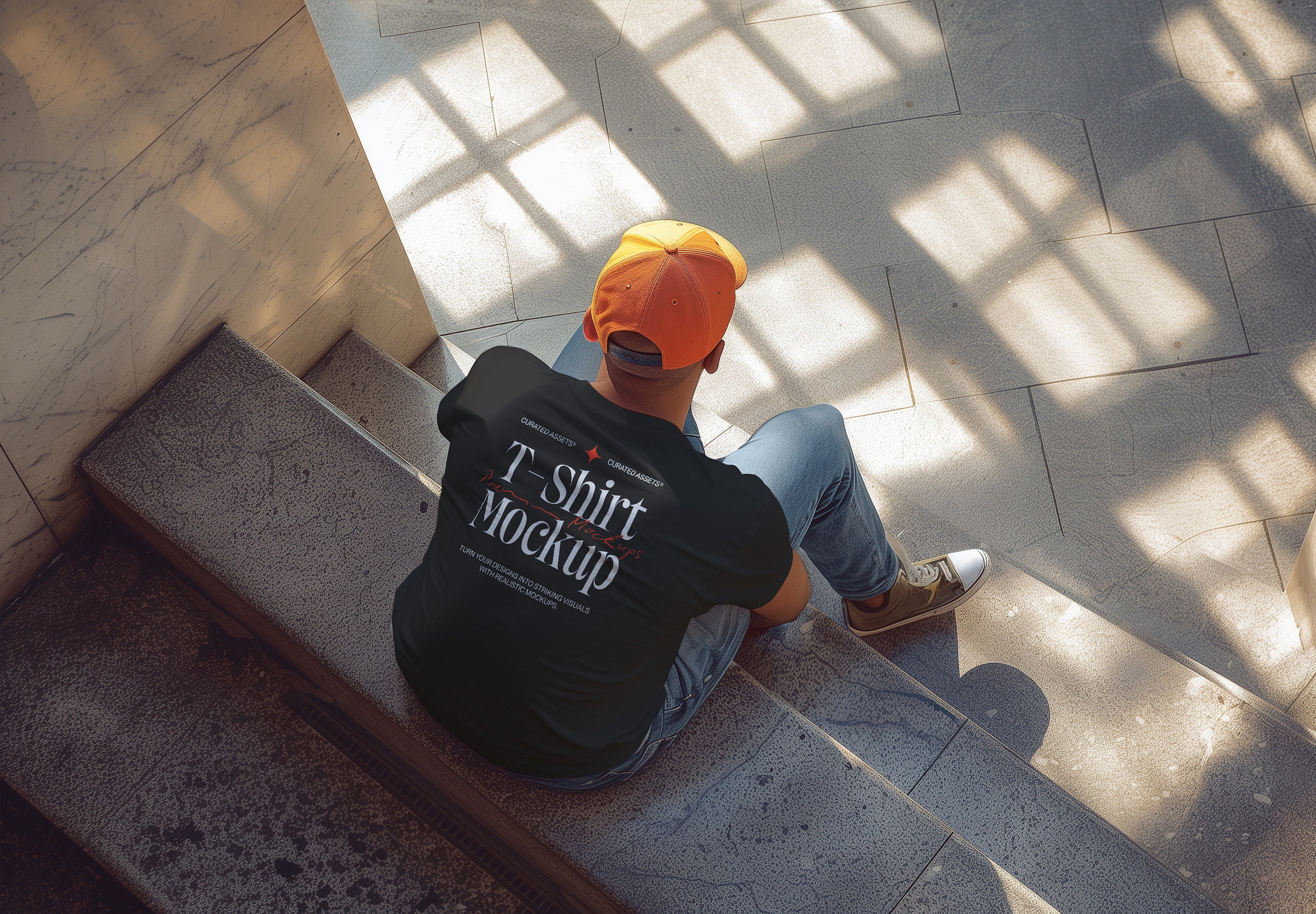 Modern Urban Tshirt Mockup Editable Tee Photo Template, Digital ...