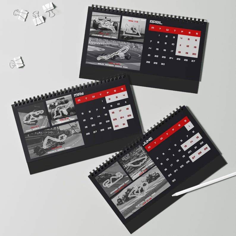 F1 Calendar 2025 Calendar Formula 1 Gift F1 Gift for F1 Fan 2025 F1 ...