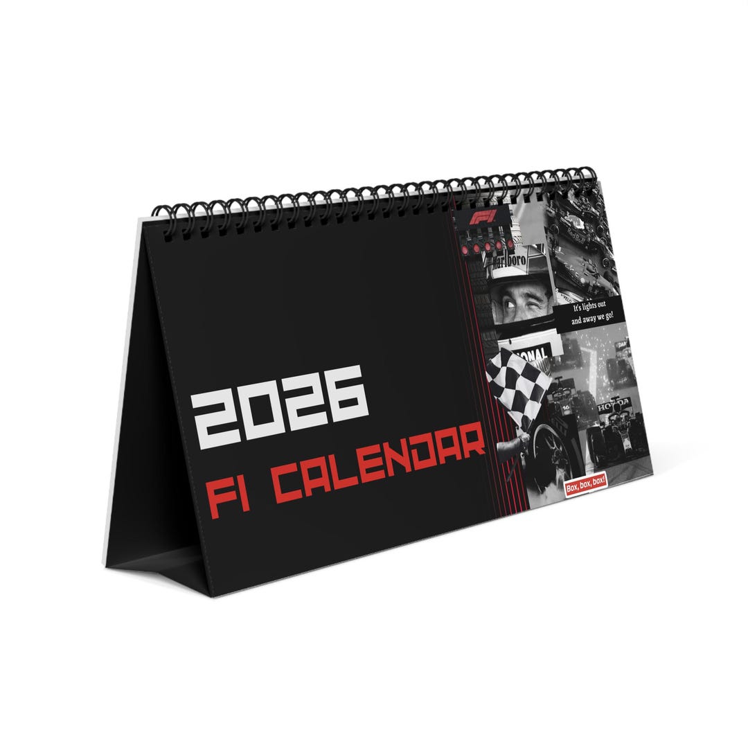 F1 Calendar 2026 Racing Schedule Desktop Calendar | Formula One Grand ...