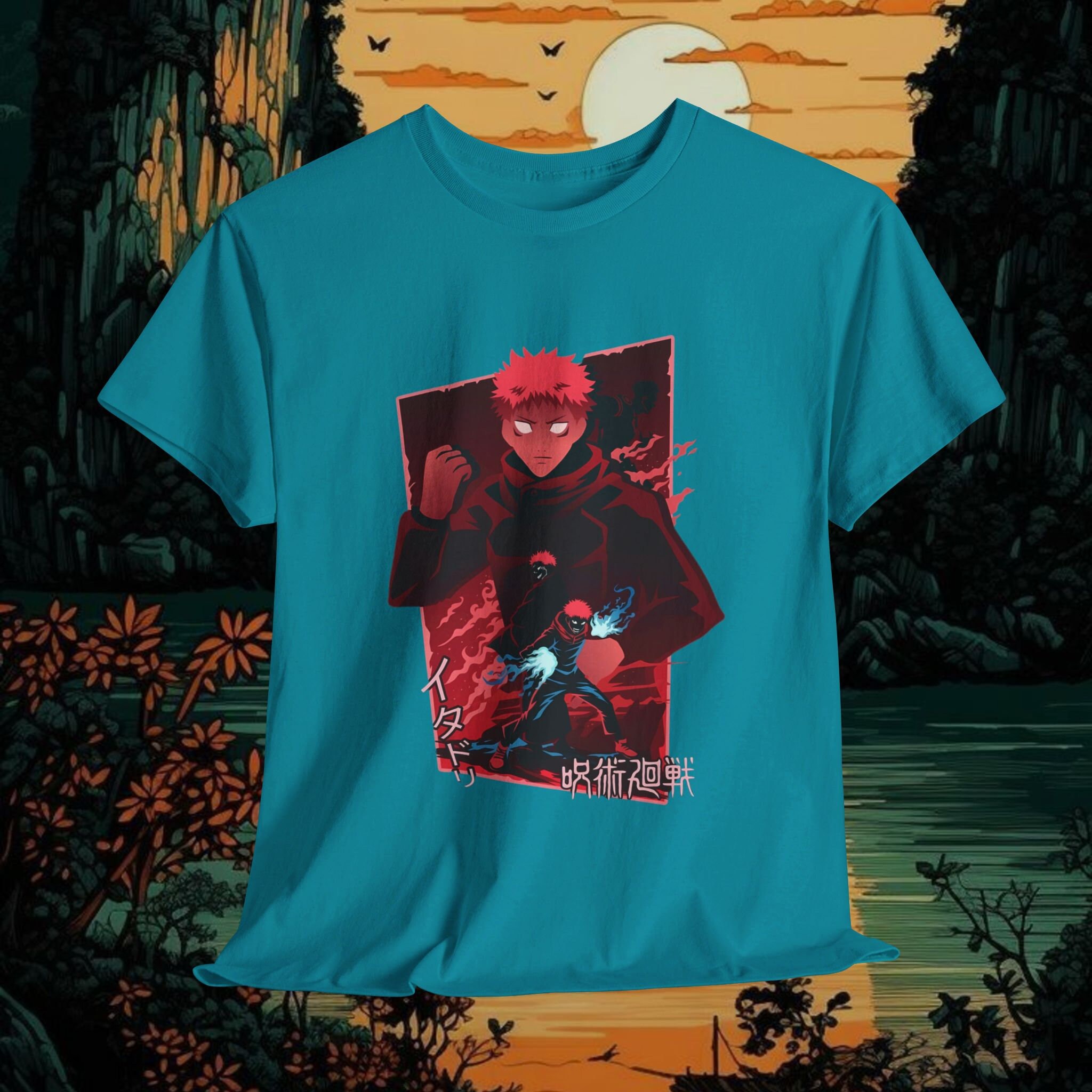Yuji Itadori , Itadori From Jujutsu Kaisen Unisex Heavy Cotton T-shirt ...