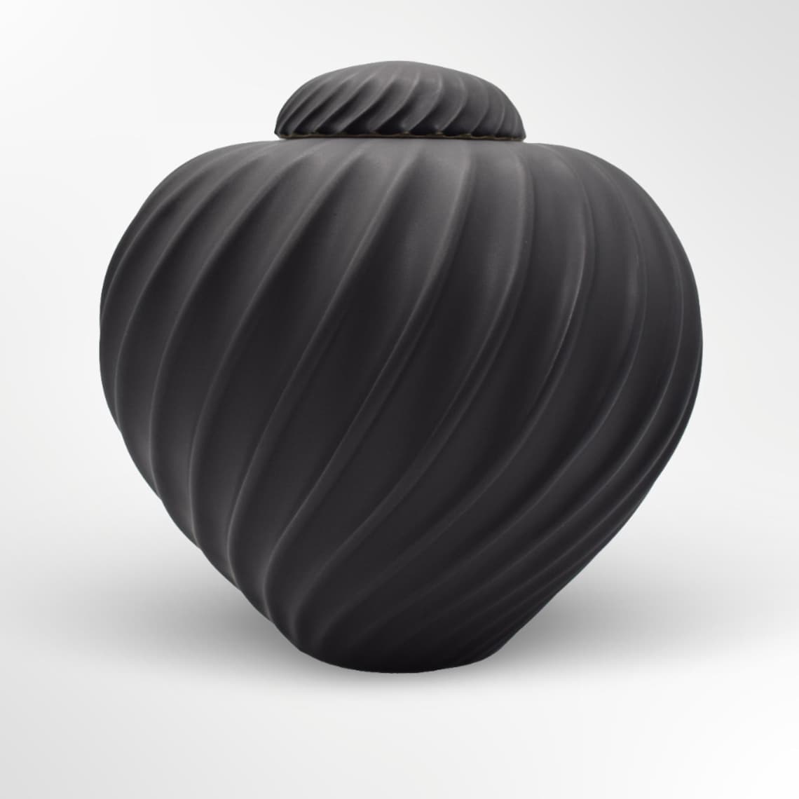 Matte Black Ceramic Urn – Large, Minimalist Cremation Urn - Etsy