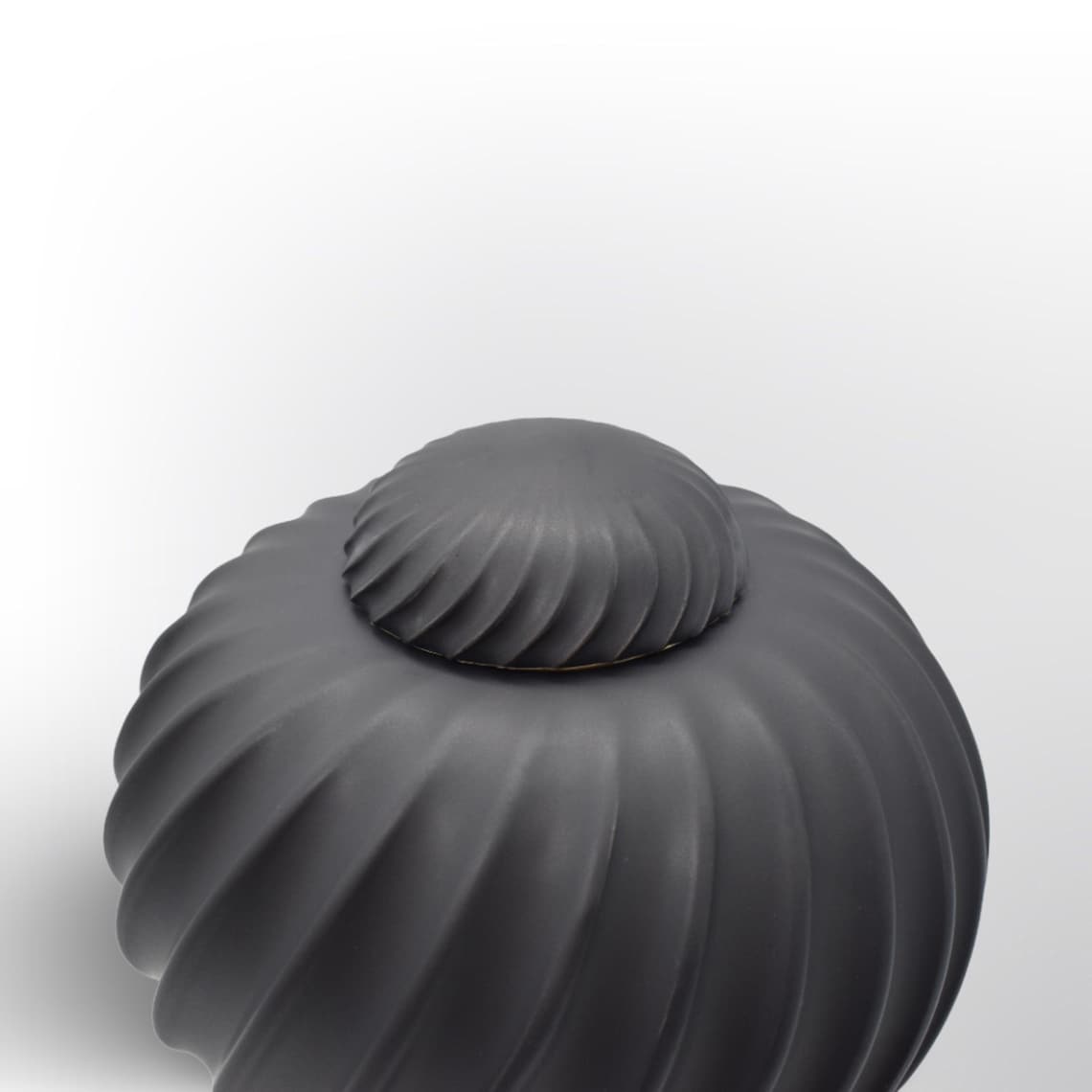 Matte Black Ceramic Urn – Large, Minimalist Cremation Urn - Etsy